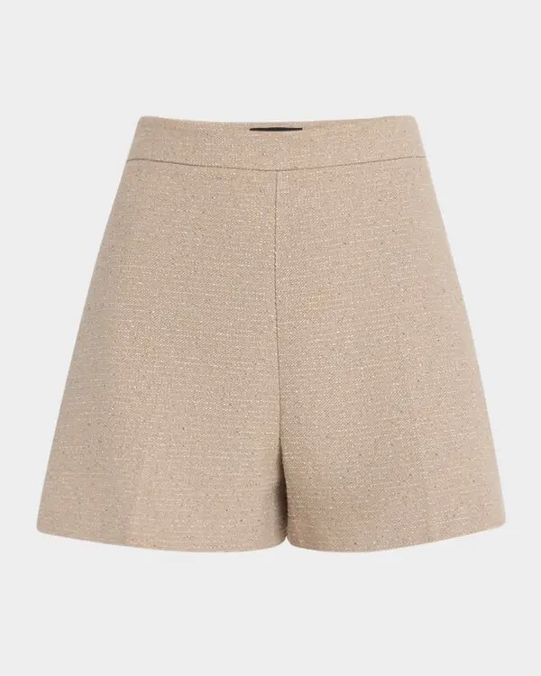 Kobi Halperin Eryx Tweed Wide-leg Shorts