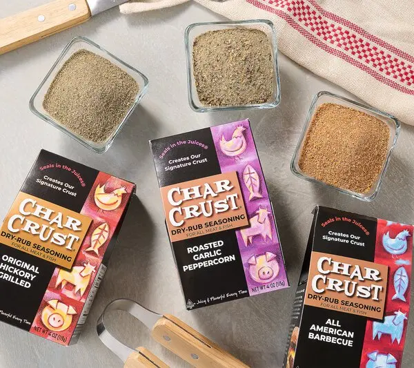 CHAR CRUST Set Of Grilling Essentials Dry Rub Seasonings