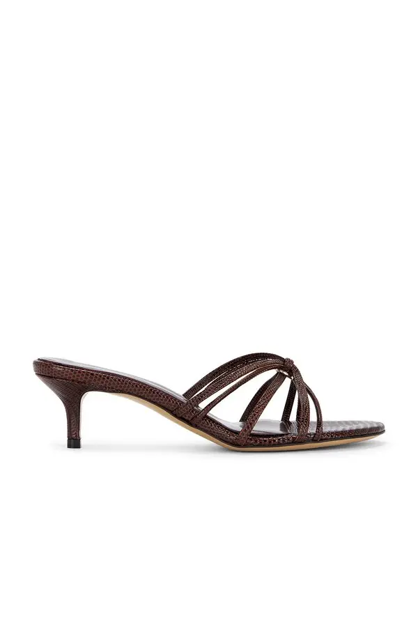 Le Monde Beryl Kitten Heel Strappy 50 Sandal - Bruciato