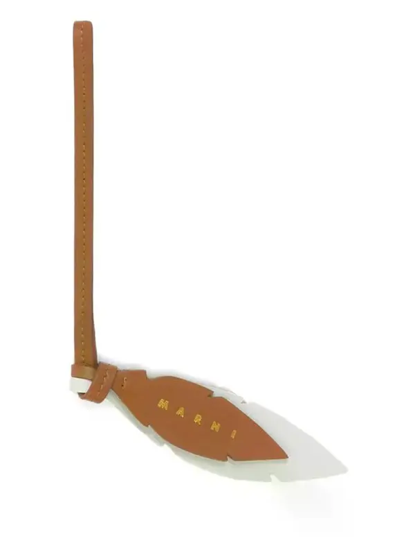 Marni Leather Feather Charm