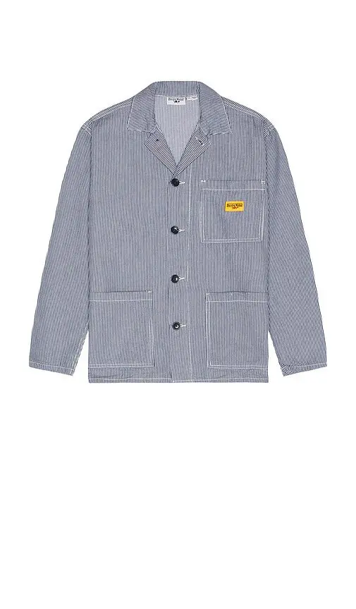 SERVICE WORKS Chore Shirt In Blue - Hickory
