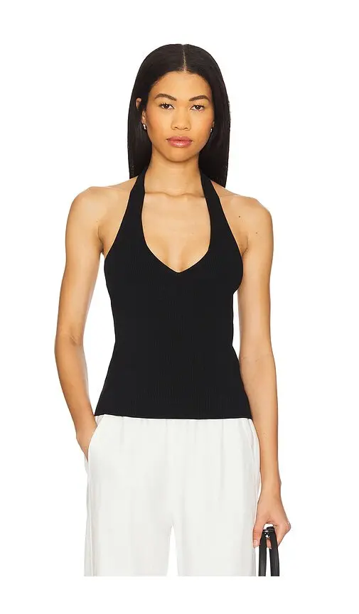 EAVES Alder Knit Halter - Black