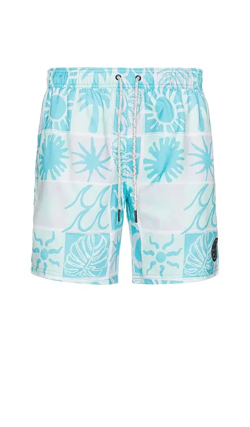 MAUI AND SONS Surf Sway Classic Swim Trunks - Aqua