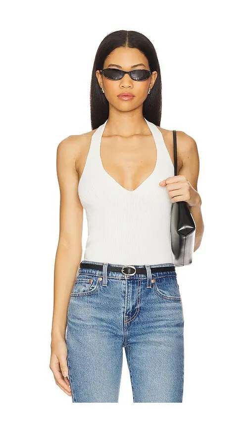 EAVES Alder Knit Halter - Ivory