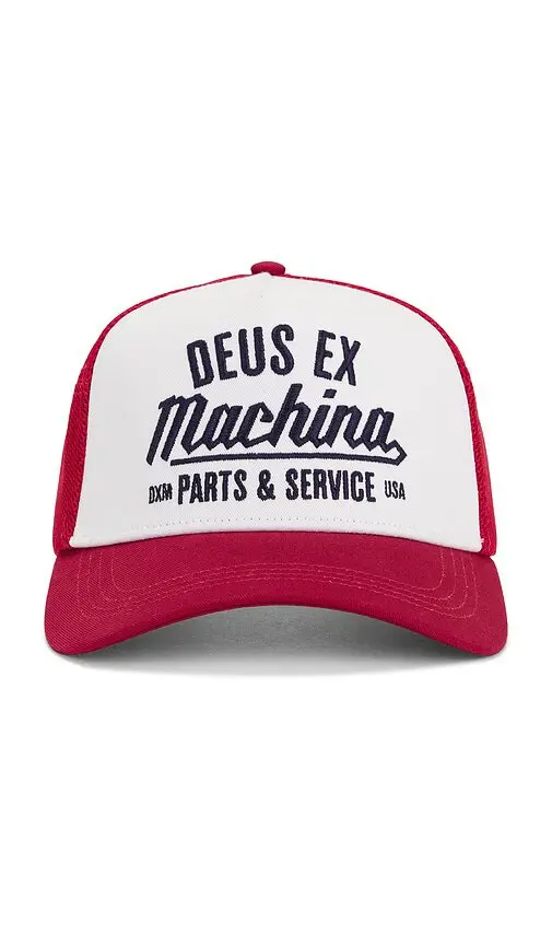 Deus Ex Machina Overbite Trucker Hat - Tangerine Tango
