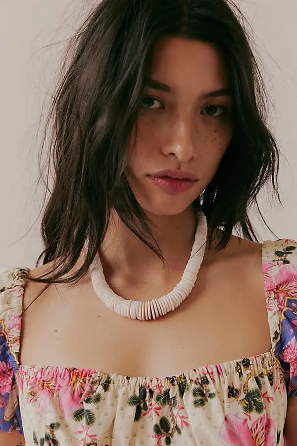 ALV Gill Disc Necklace - Shell