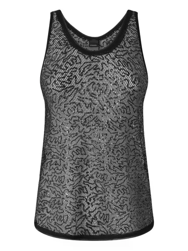 Pinko Mesh Tank Top