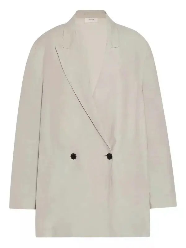 THE ROW Nat Double-breasted Blazer - Grey