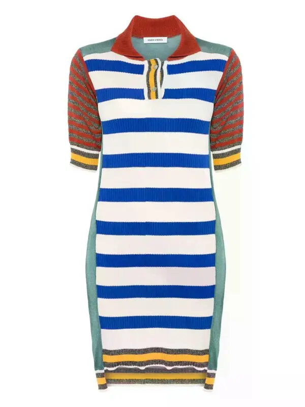 Henrik Vibskov Colour-block Polo Shirt Dress