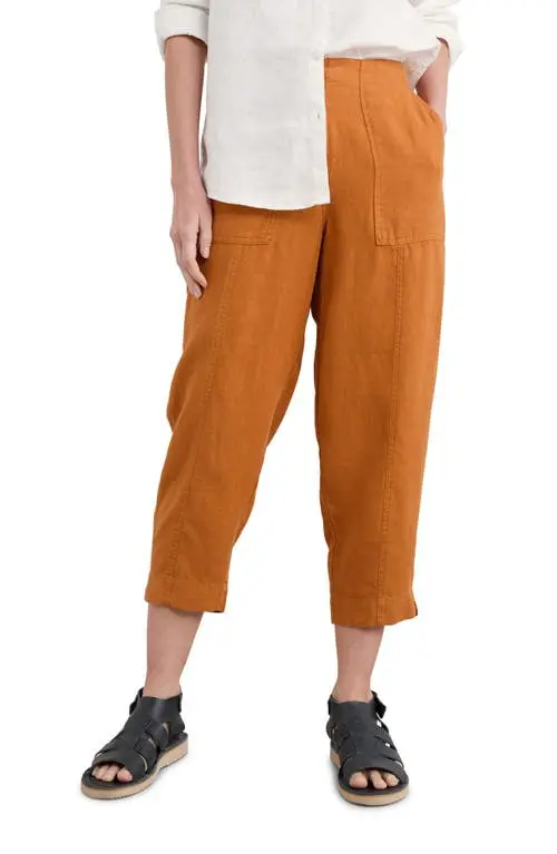 SEASALT CORNWALL Saltings Cropped Linen Pants