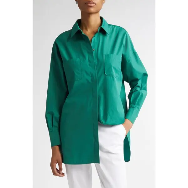 MAX MARA STUDIO Odino Oversize Cotton Button-up Shirt