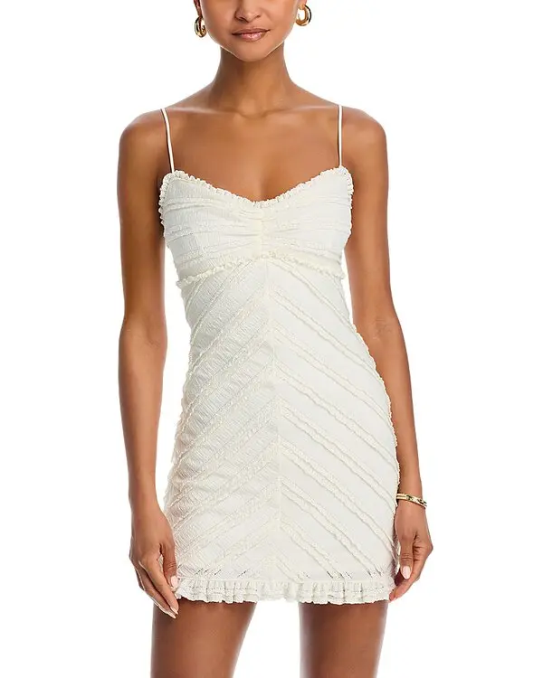 LoveShackFancy Taryn Ruffle Mini Dress