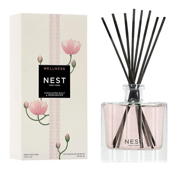 NEST NEW YORK Himalayan Salt & Rosewater Reed Diffuser, 5.9 Fl. Oz