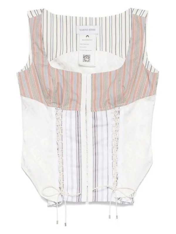 MARINE SERRE Regenerated Striped Top