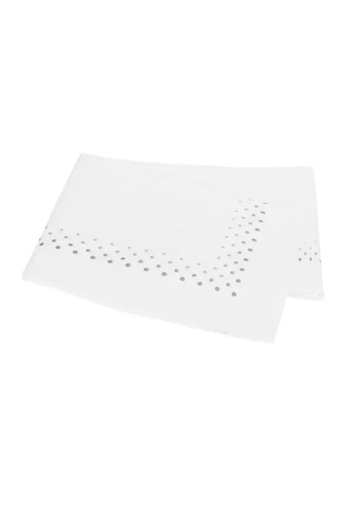 MATOUK Dorothy 600 Thread Count Flat Sheet - Silver Ombre