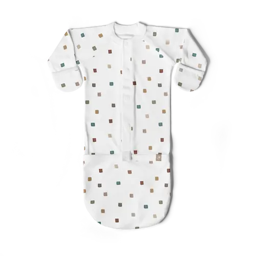GOUMIKIDS 24 Hour Convertible Sleeper Gown - City Blocks