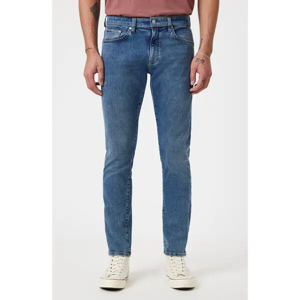 MAVI Marcus Slim Straight Leg Jeans - Light Brushed Selvedge