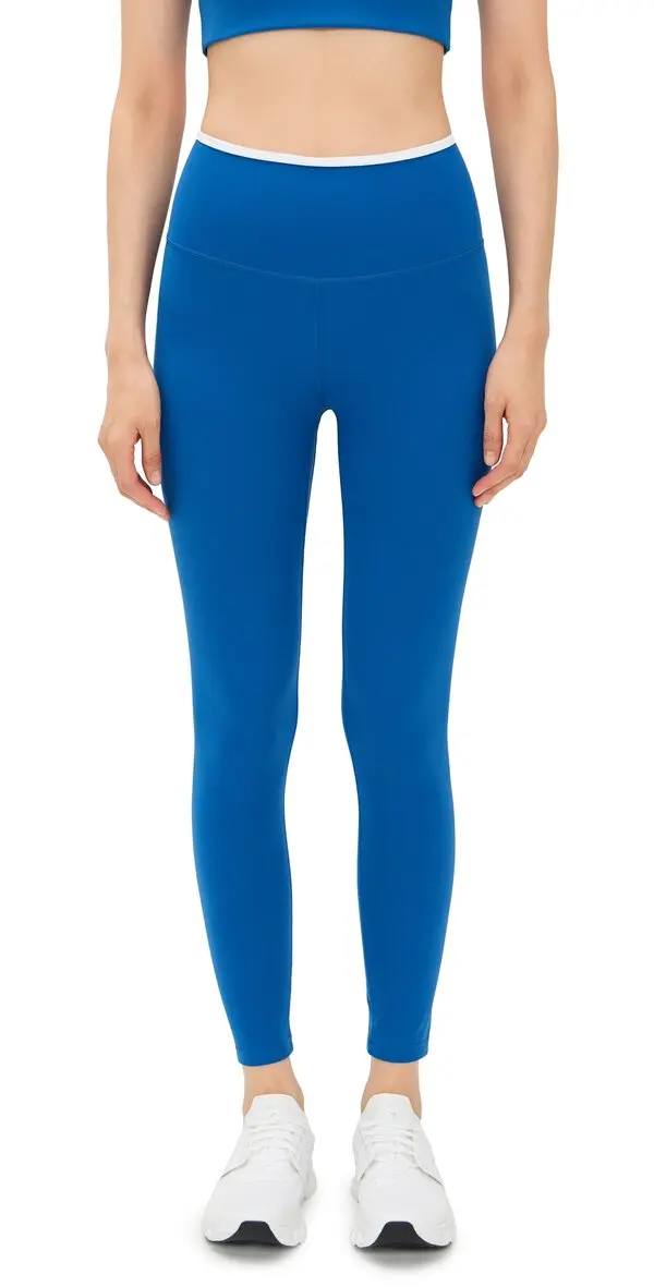 Splits59 Easton Rigor High Waist 7/8 Leggings - Classic Blue/white