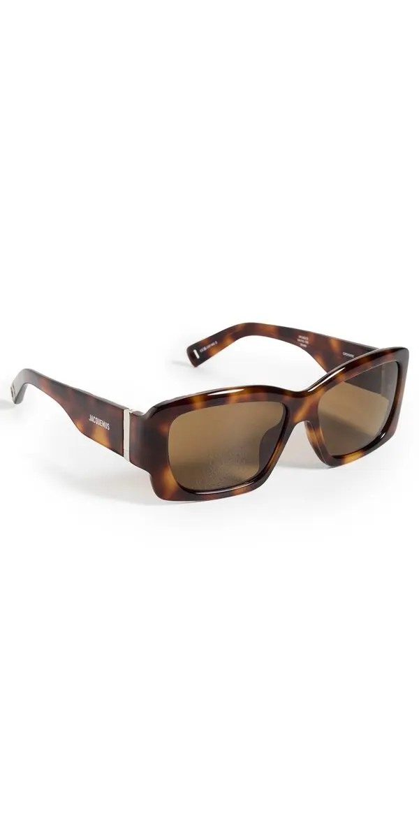 Jacquemus Croisiere Sunglasses - T-shell/silver/brown