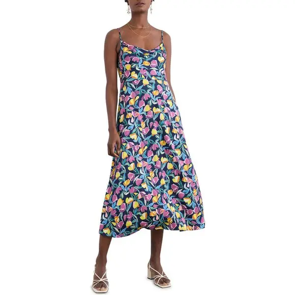 SEASALT CORNWALL Housel Bay Floral-print Midi Dress