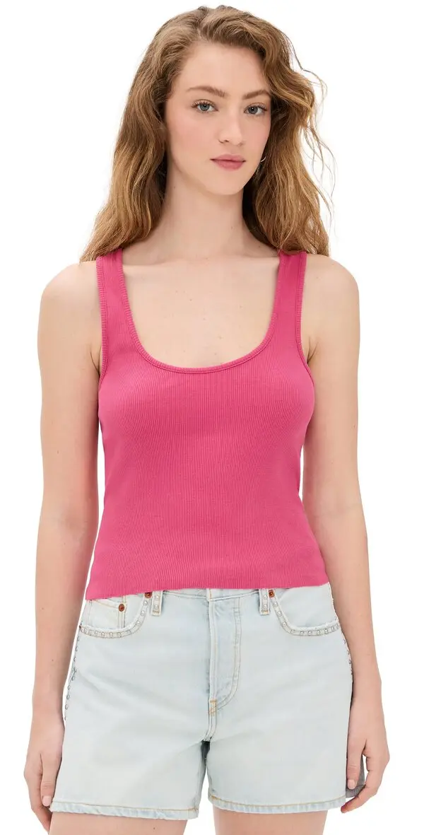RE/DONE Cut Off Tank - Raspberry
