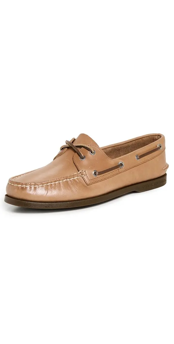 Sperry Authentic Original 2 Eye Leather Boat Shoes - Royal Brown