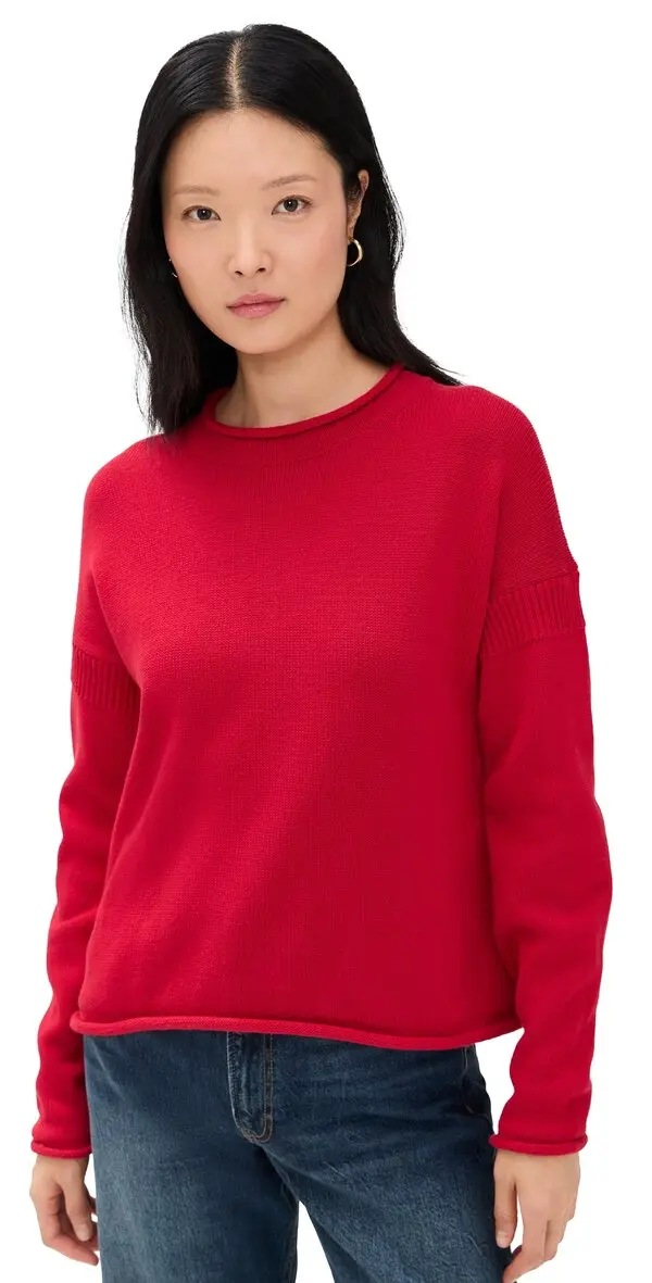 ALEX MILL Mariner Rollneck Cotton Sweater