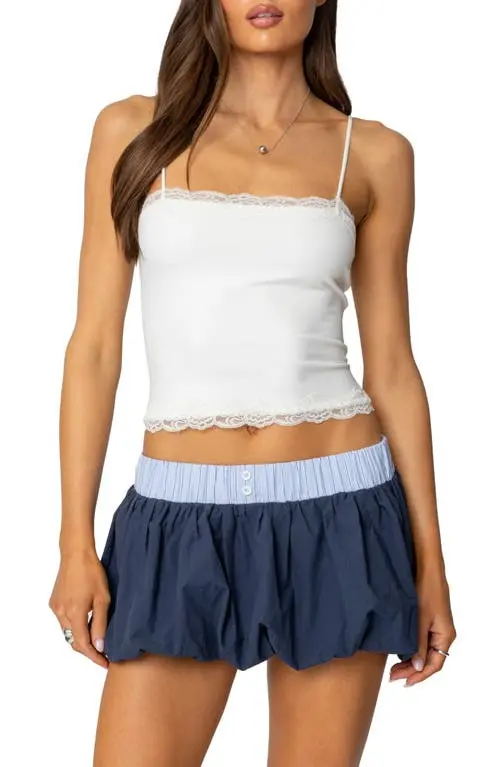 EDIKTED Cruella Lace Trim Camisole - White