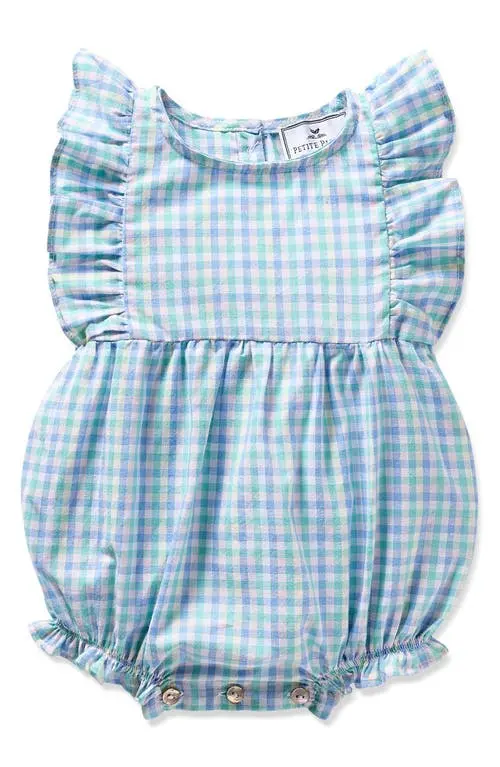 PETITE PLUME Ruffle Romper - White Multi