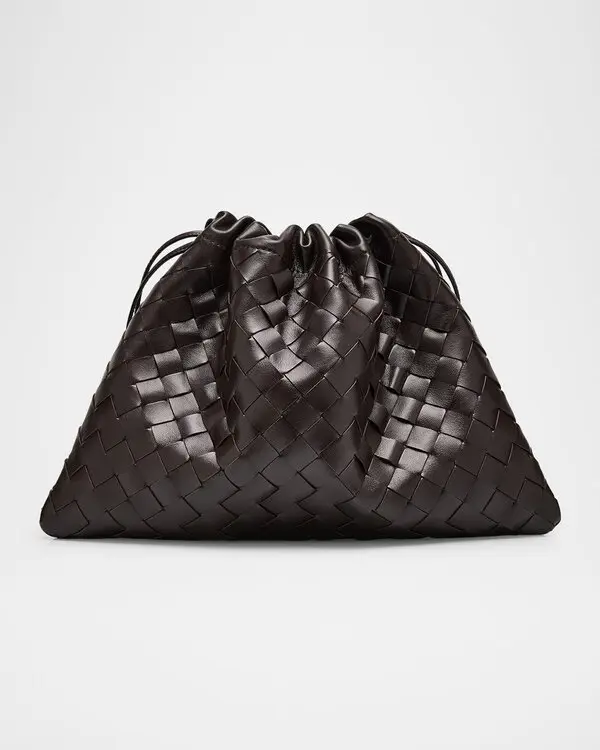 Bottega Veneta Intrecciato Leather Pouch - Fondant