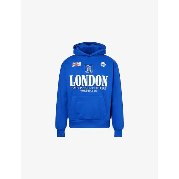 USHER Graphic-print Cotton-blend Hoody