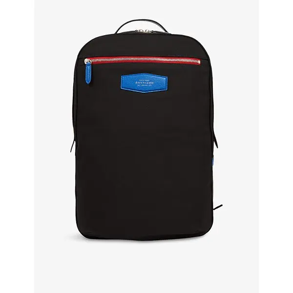 Smythson Norton Colour-block Canvas Backpack