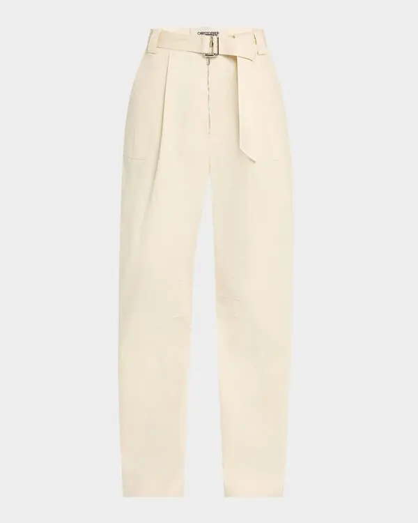 Christopher John Rogers Patch-pocket Barrel-leg Trousers