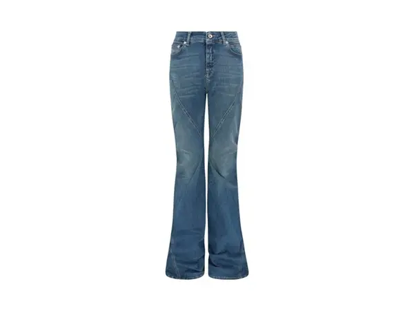 Rick Owens Denim Bias Bootcut Jeans