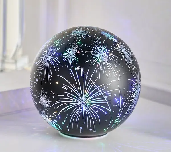 VALERIE PARR HILL Illuminated 8' Celebration Fireworks Sphere Valerie