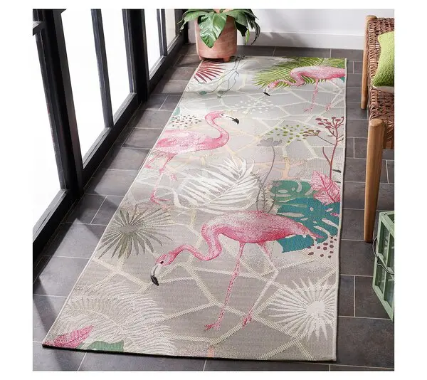 SAFAVIEH Barbados Flamingo Bay 2'-8' X 8' Rug