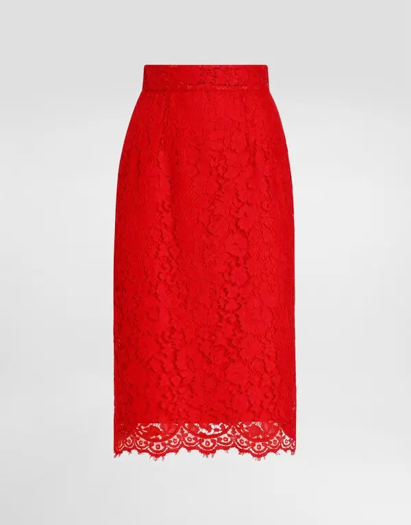 Dolce & Gabbana Cordonetto Lace Pencil Skirt