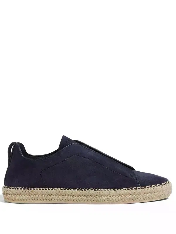 Zegna Triple Stitch Espadrilles - Blue