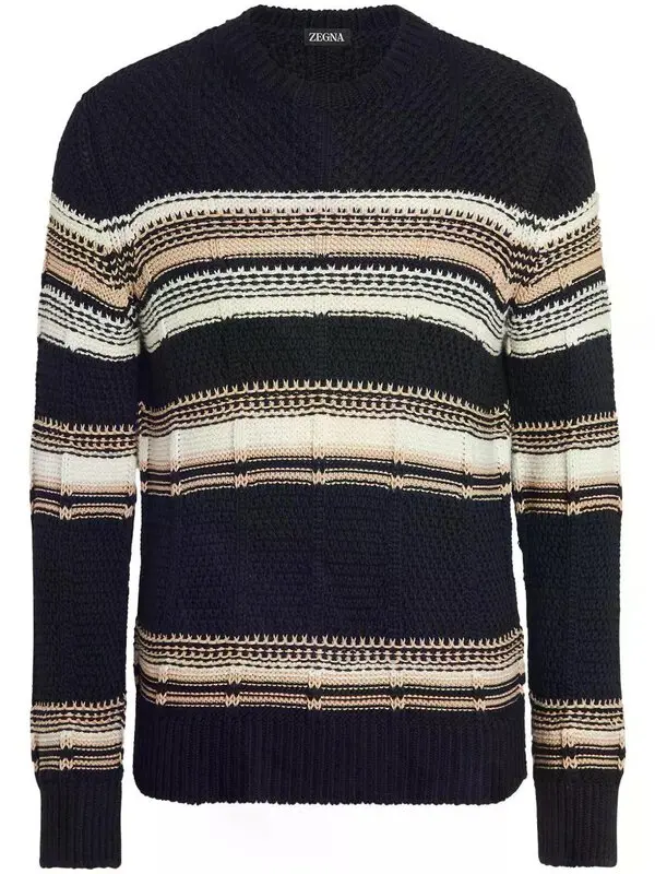Zegna Crew-neck Sweater - Blue