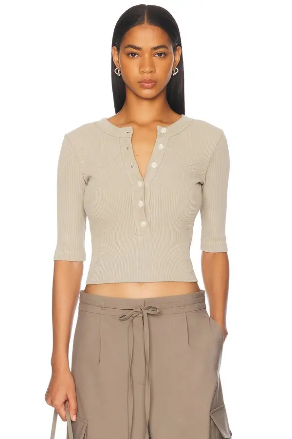 Citizens Of Humanity Nali Henley Tee - Flora