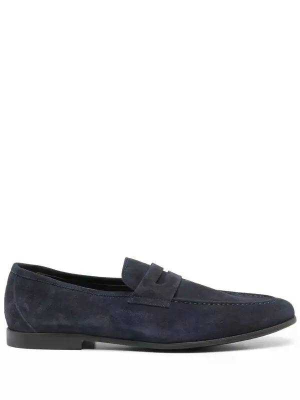 Canali Suede Loafers - Blue