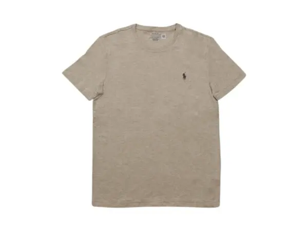 Ralph Lauren Shortsleeve Jersey Knit Crewneck Sweat-shirt T-shirt - Expedition Dune Heather