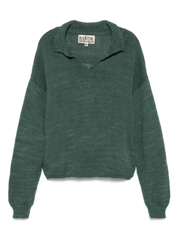 KARTIK RESEARCH Logo-intarsia Sweater