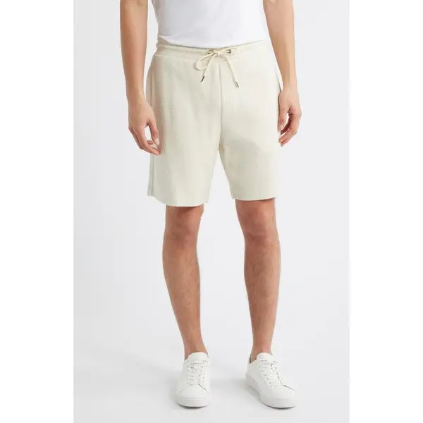 Hugo Boss Leoni Cotton Terry Cloth Shorts - Open White