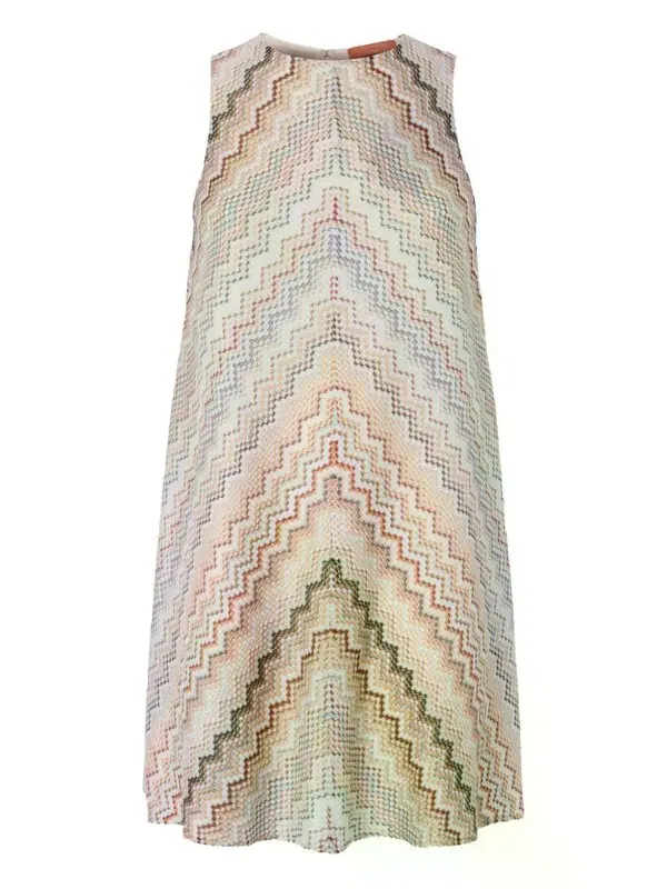 Missoni Geometric-pattern Mini Dress - Neutrals
