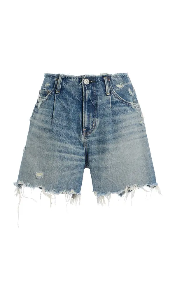 Moussy Ludlow Denim Shorts - Light Wash