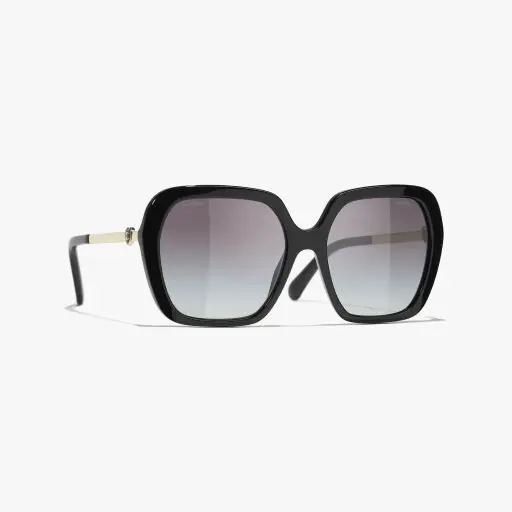 Chanel Square Sunglasses - Black
