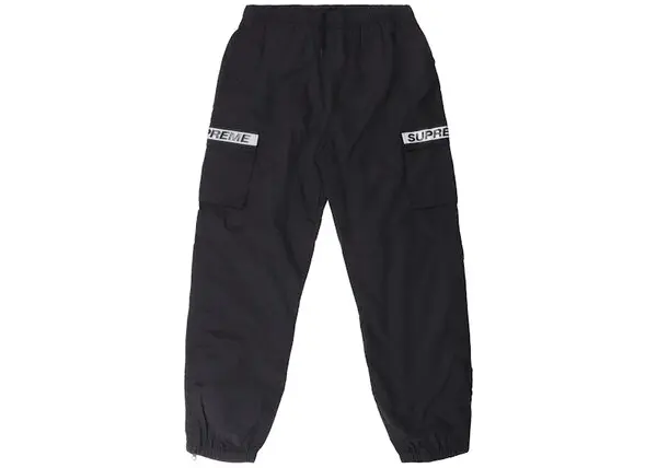Supreme Reflective Taping Cargo Pant - Black