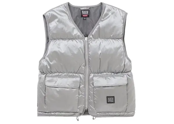 Supreme Marithé + François Girbaud Down Puffer Vest - Silver