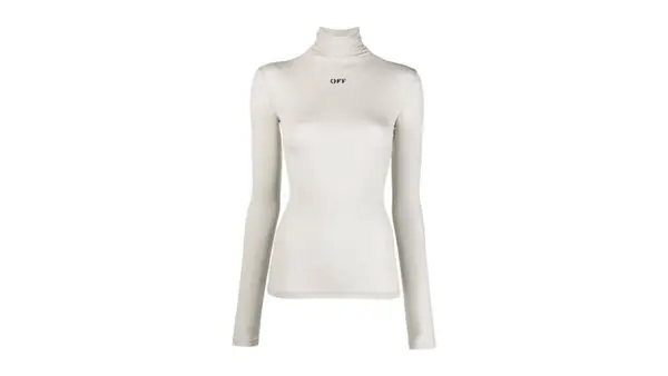 Off-White Long Sleeve Second Skin Turtleneck